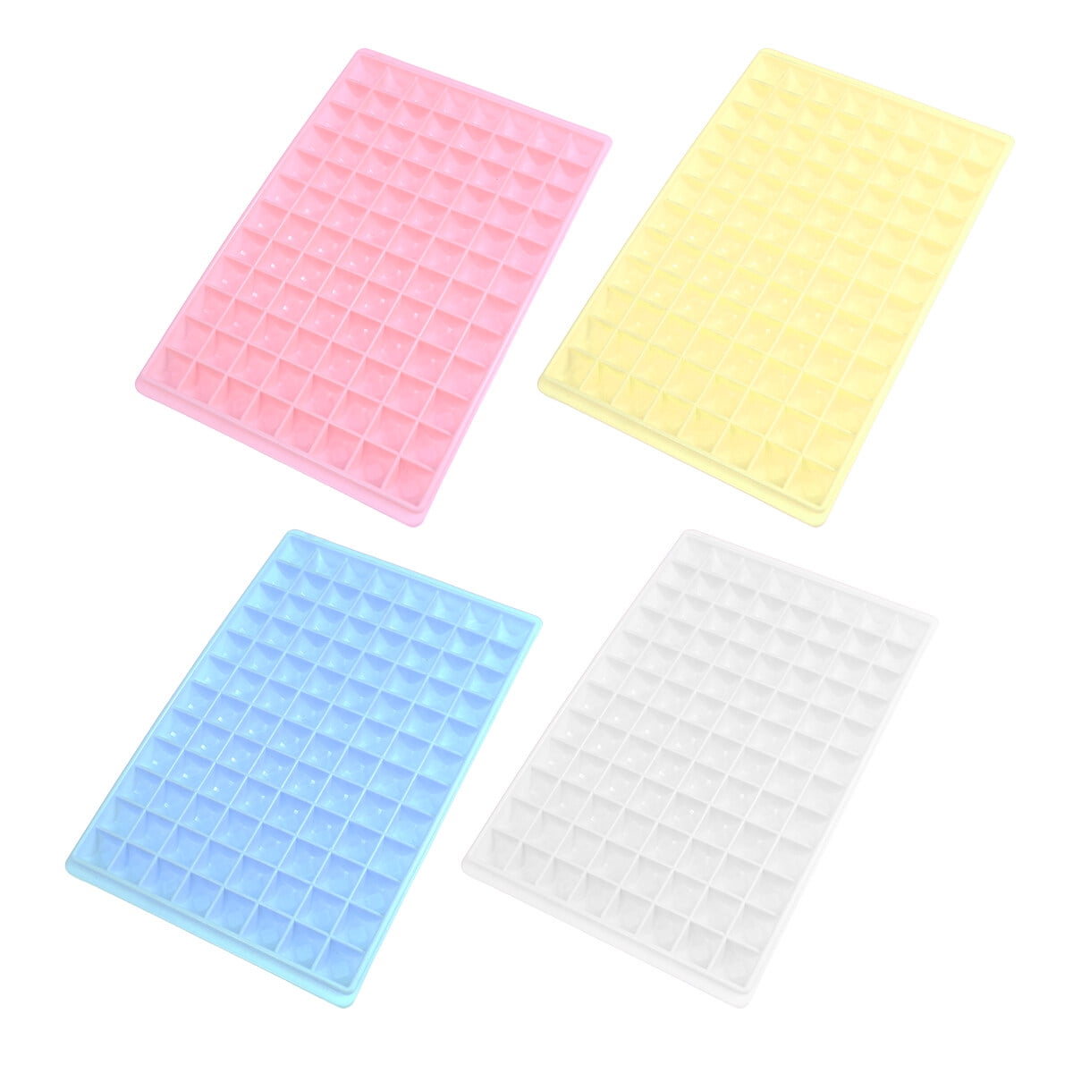 Mini Ice Molds Ice Cube Tray with 96 Diamond Cubes (Random Color ...