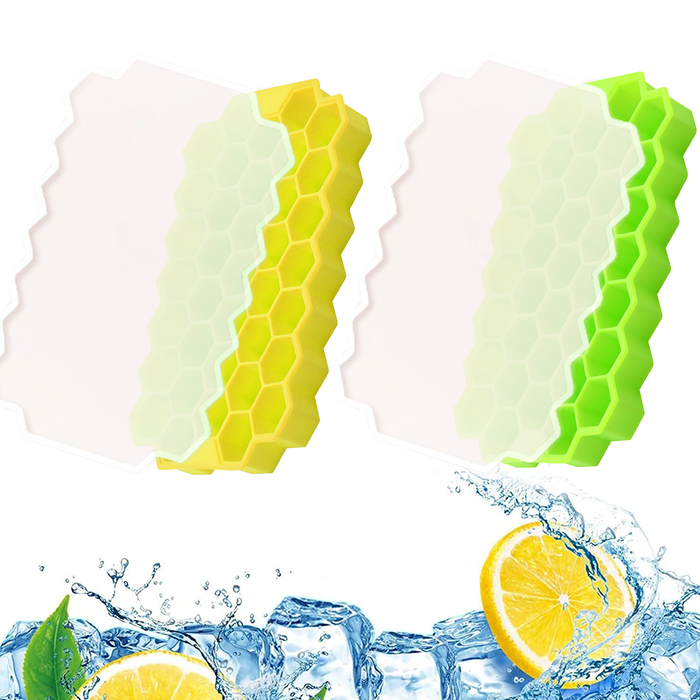 Cube Molds, Stackable Ice Molds, Whiskey Ice Ball Molds - yellow ...