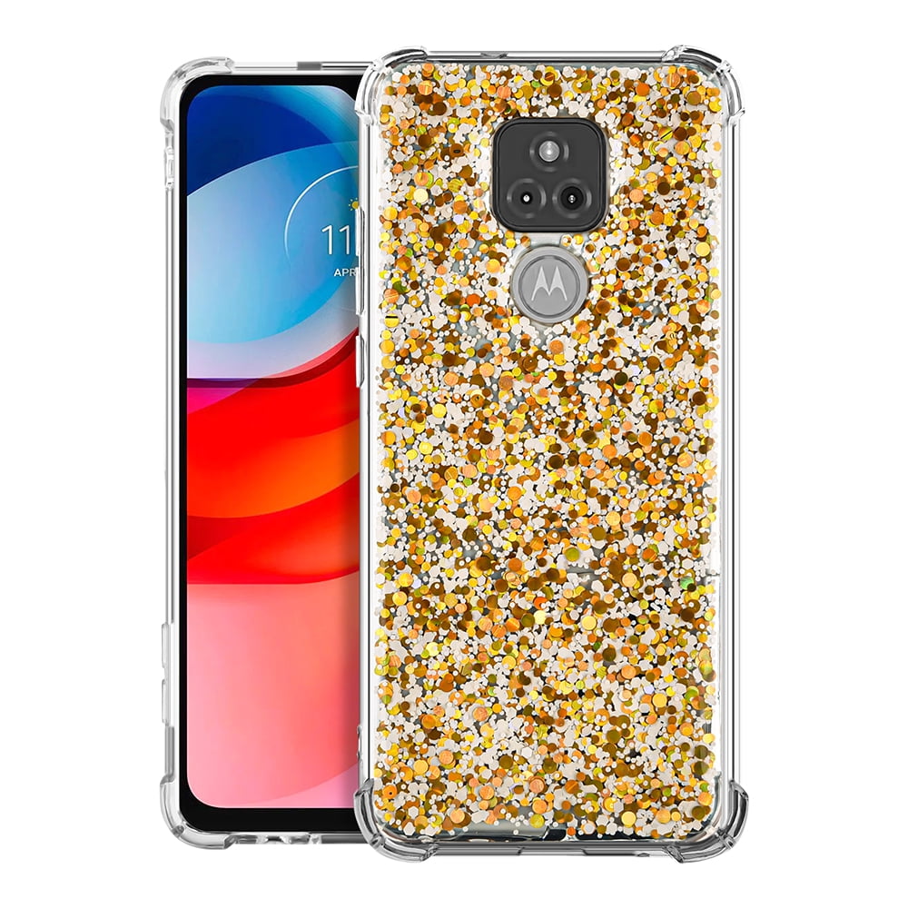 Cube® - Motorola Moto G Play 2021 - Gold Stardust Holographic Confetti ...