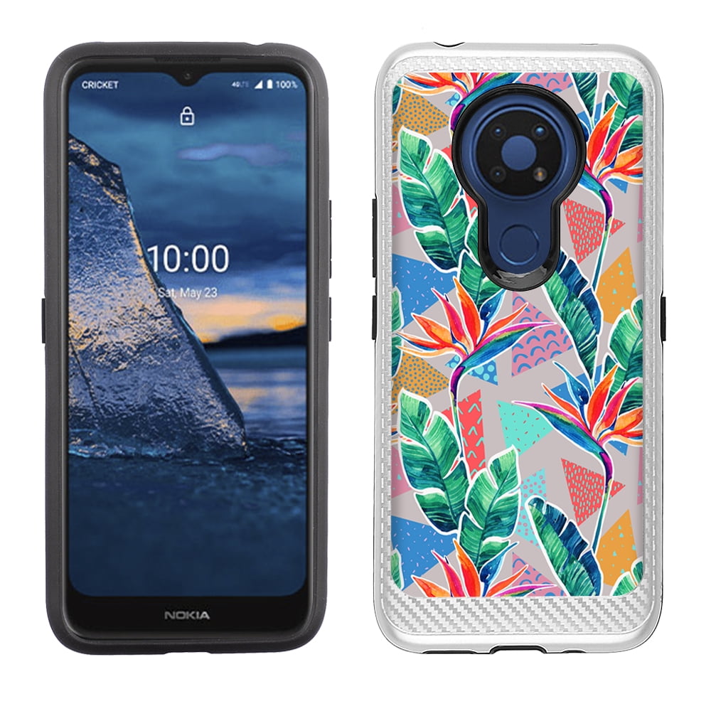 Cube® - Nokia C5 Endi - Colorful Leaves and Geometric Shape Design on ...