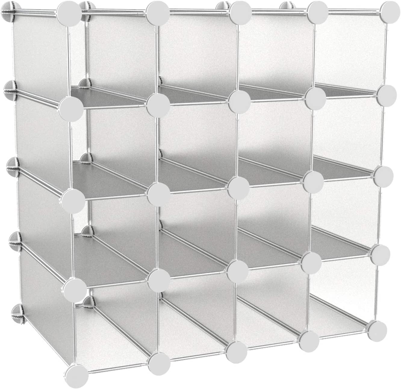 Cube Organizer 16 Cube Shelves with Interlocking, Customizable ...