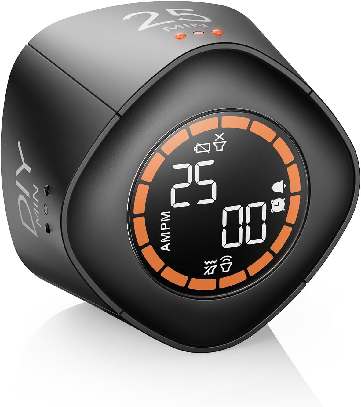 Cube Productivity Timer, 5/10/25/DIY Min Presets + Count-Up Mode, Time ...