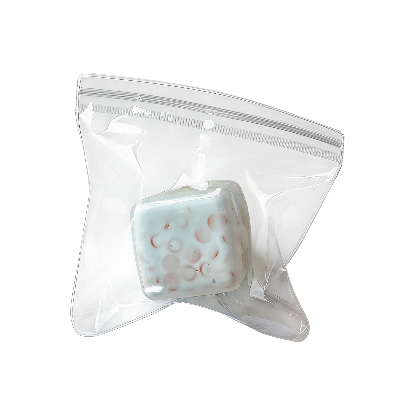 Cube Squishy Stress Relief Ball, Marbled Ice Texture Shapeable Squeeze ...