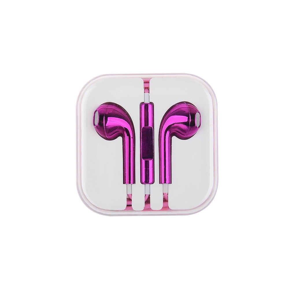 Cube® - Stereo Hands Free Earphones Chrome Hot Pink - In Box Packaging ...