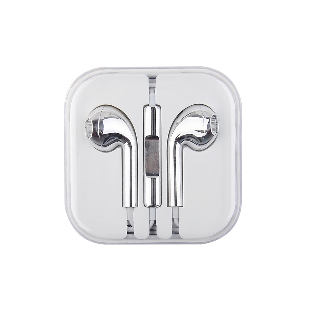 Cube® - Stereo Hands Free Earphones Chrome Silver - In Box Packaging ...