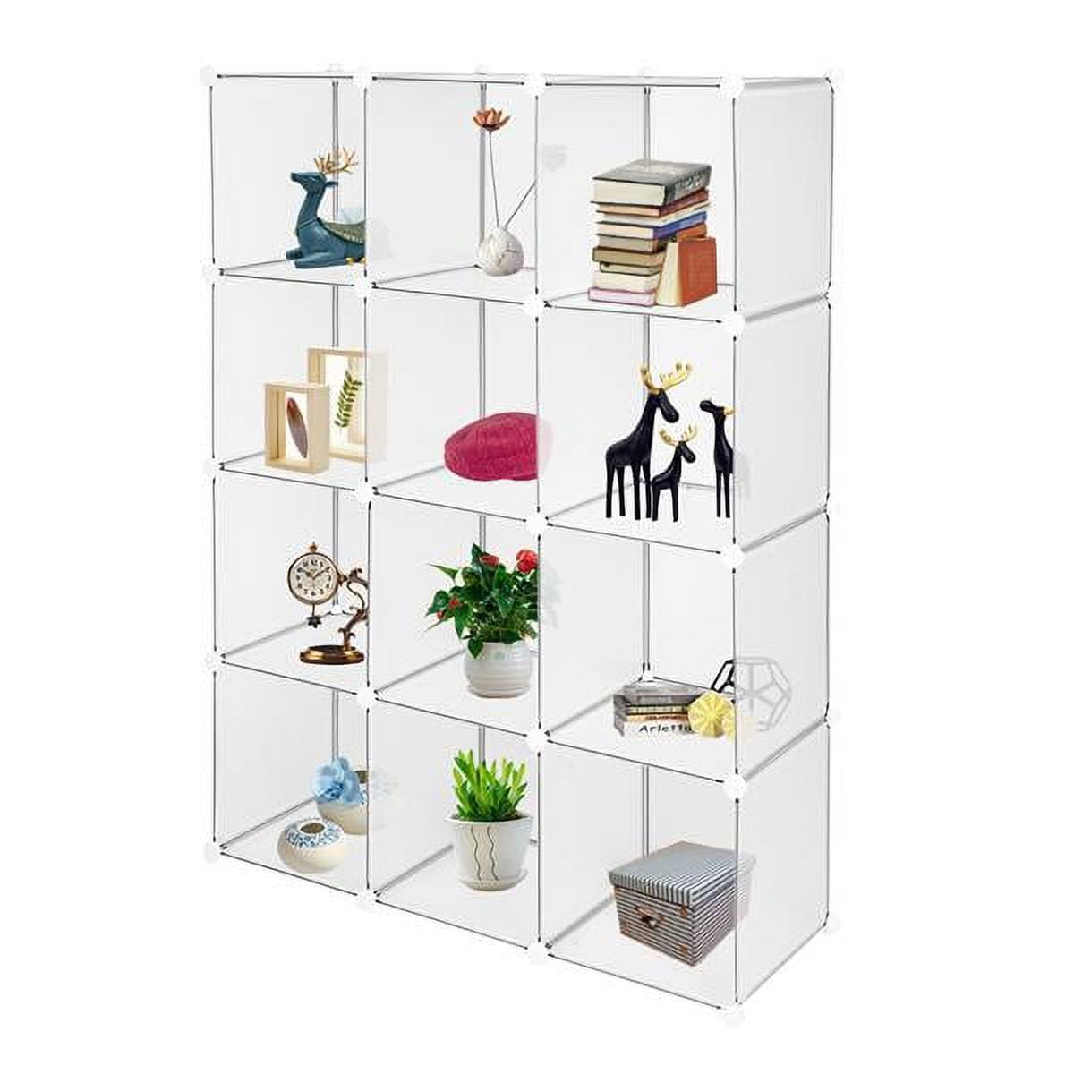 Cube Storage 12-Cube Book Shelf Storage Shelves Closet Organizer Shelf ...