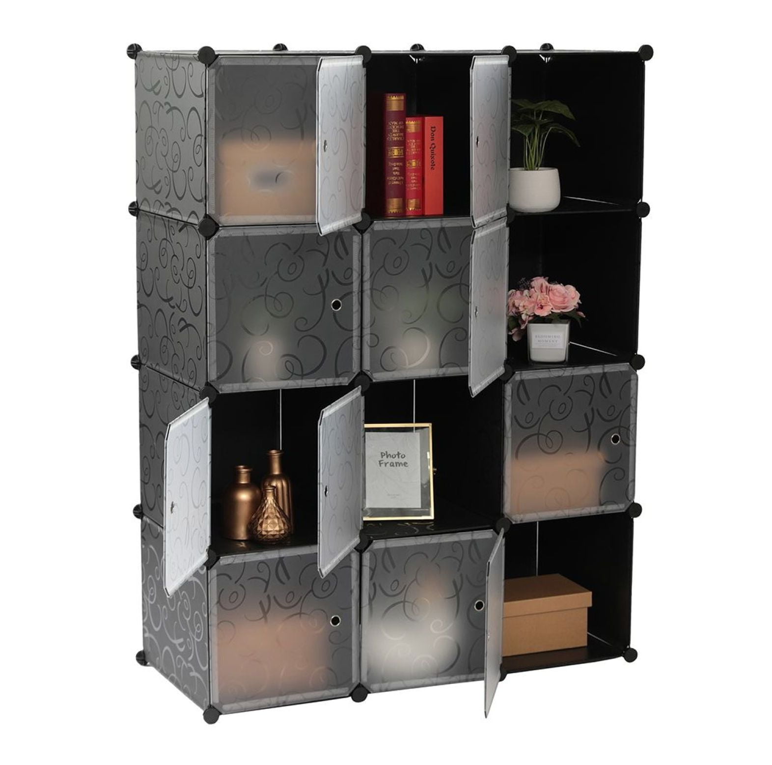 Cube Storage 12-Cube Closet Organizer Storage Shelves Cubes Organizer ...