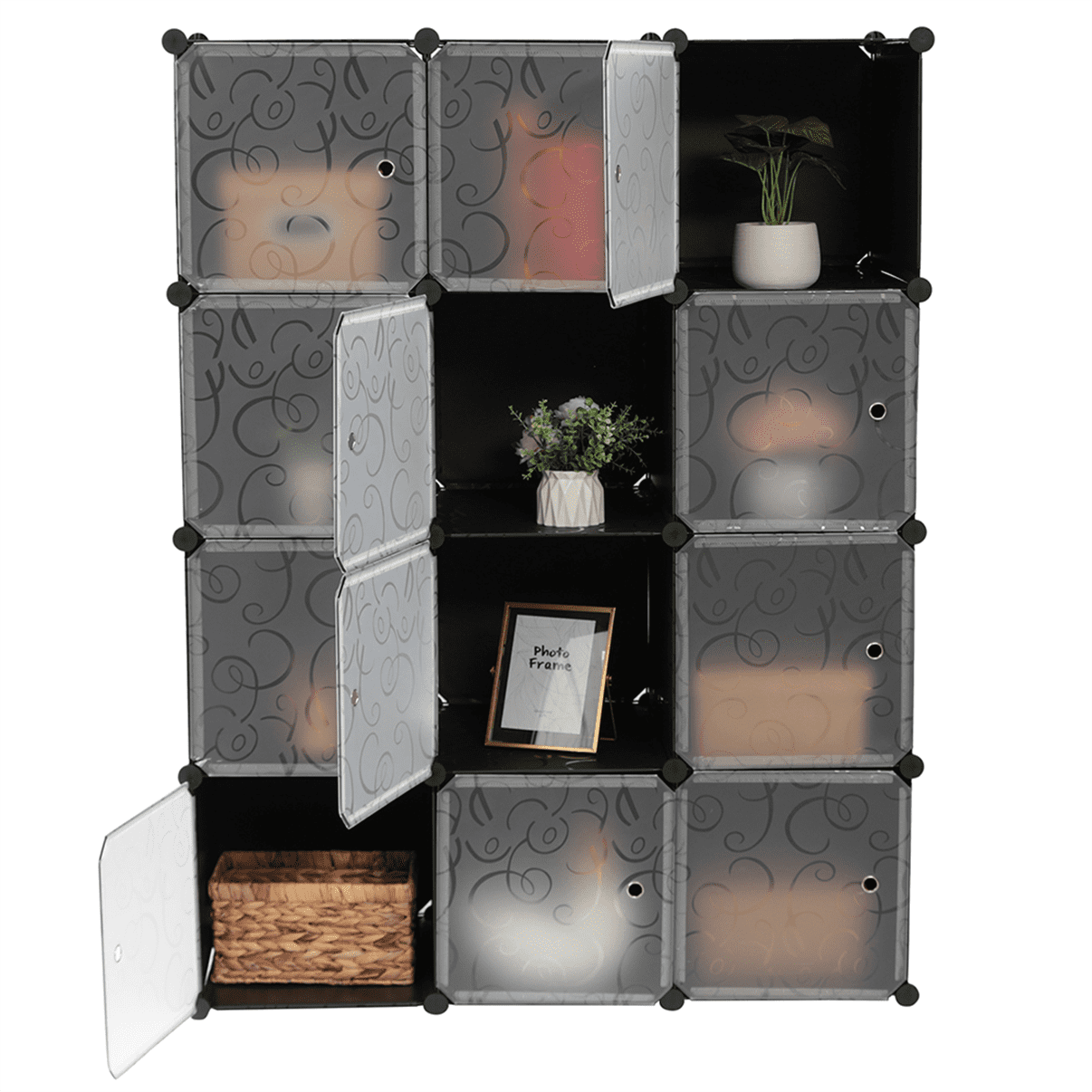 Cube Storage 12-Cube Closet Organizer Storage Shelves Cubes Organizer ...
