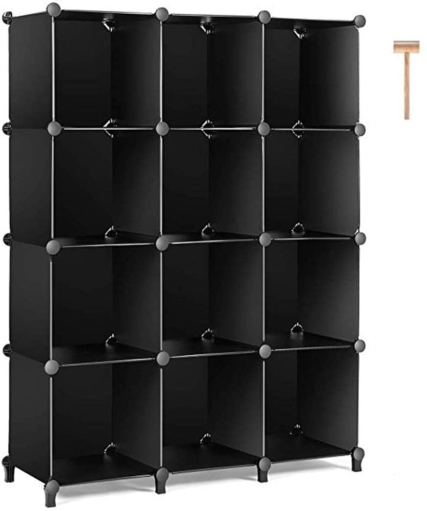 Cube Storage,12-Cube Plastic Storage Cube Organizer Closet Organizer ...