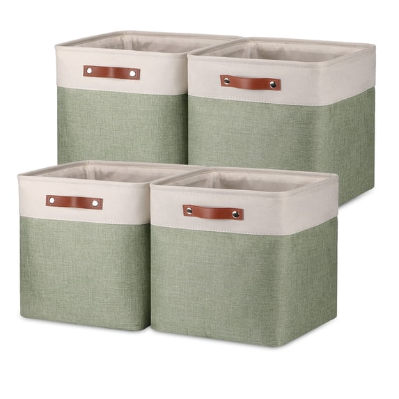 Cube Storage Baskets For Shelves 4pack Fabric Basket Organizing Clothes ...