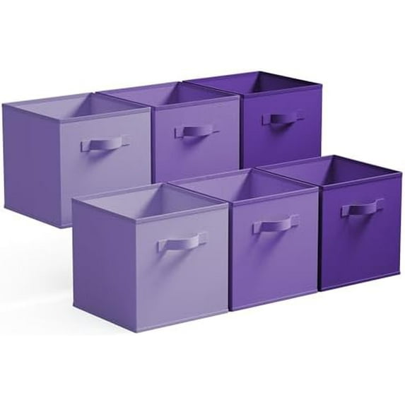 Cube Storage Bins, 11 Inch Cube Storage Organizer, Fabric Storage Bins ...