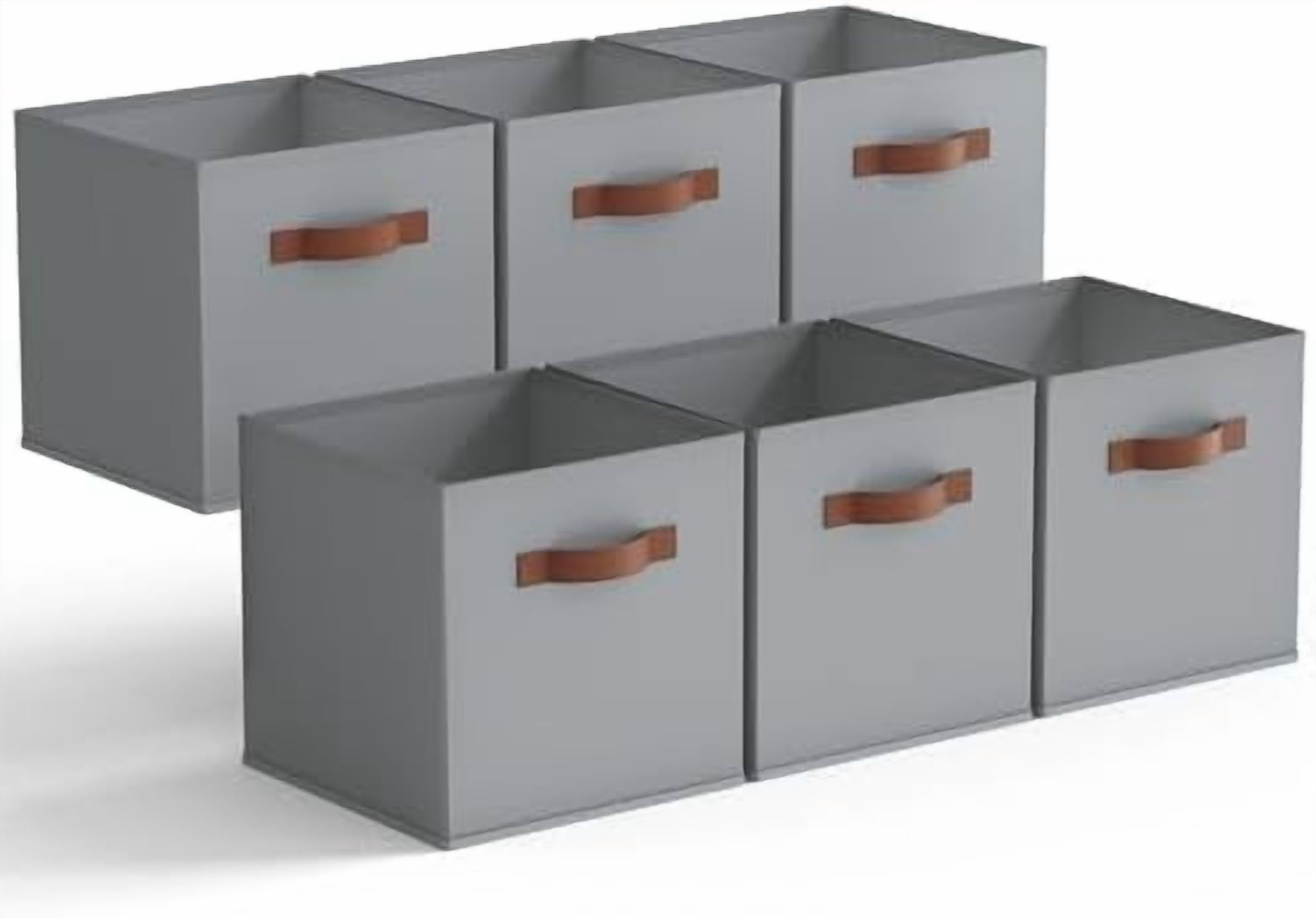 Cube Storage Bins, 11 Inch Cube Storage Organizer, Fabric Storage Bins ...