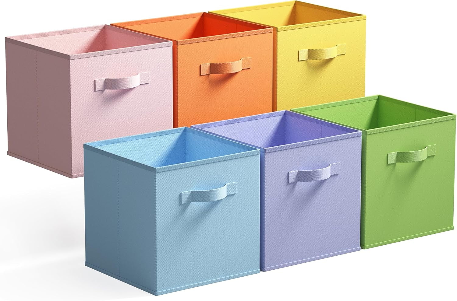 Cube Storage Bins, 13x13 Cube Storage Organizer, Multi-color Organizers ...
