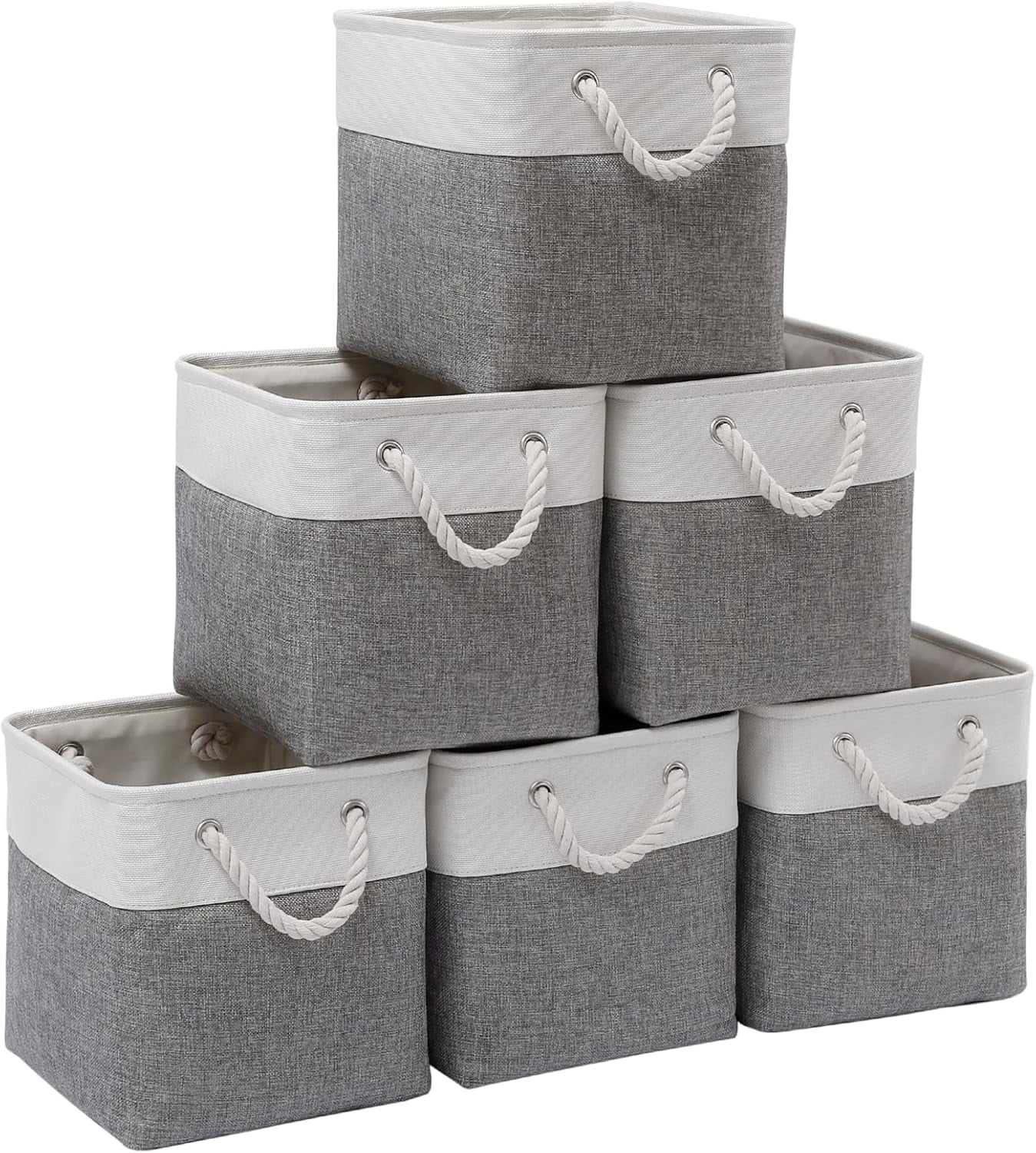 Cube Storage Bins, Collapsible Fabric Cube Storage Bin, 11 Inch Cube ...