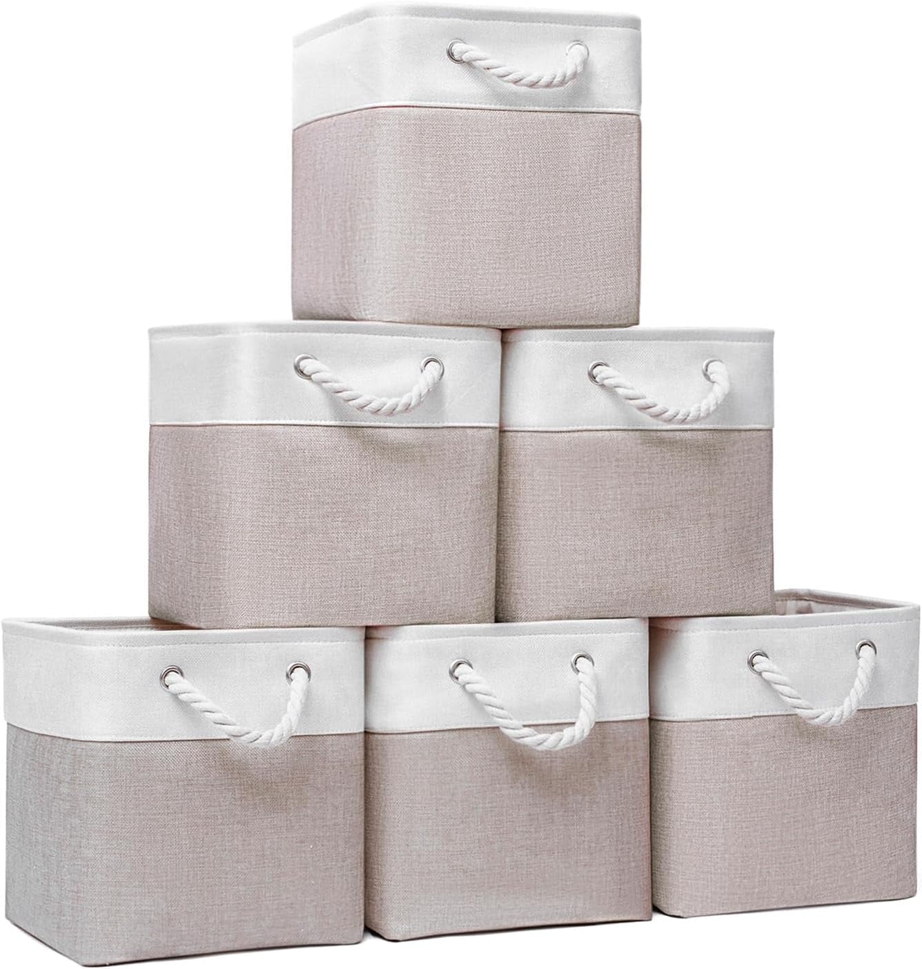 Cube Storage Bins, Collapsible Fabric Storage Cubes Bins, 11 Inch Cube ...