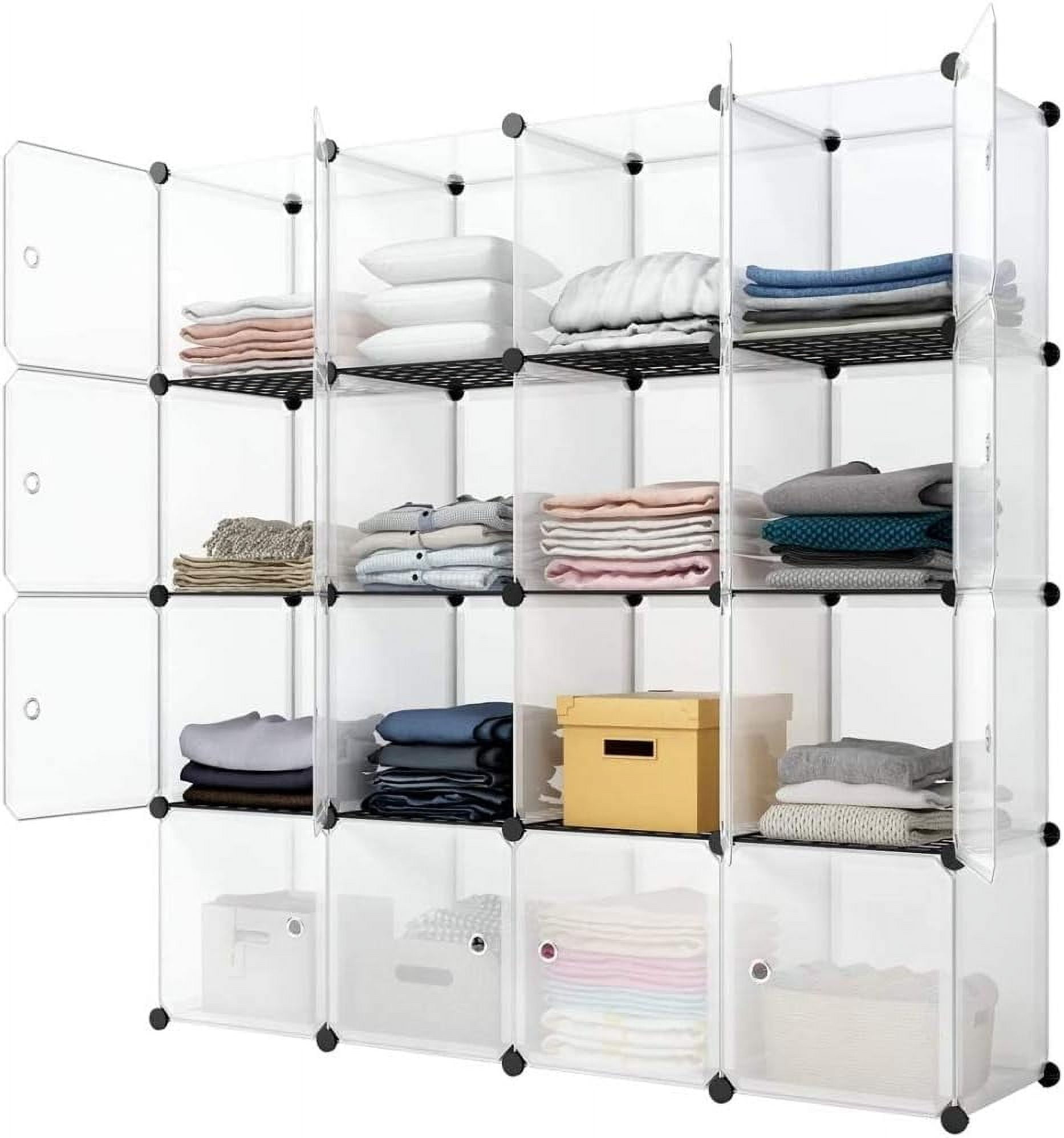Cube Storage,Cube Closet Organizer Stackable Plastic Cube Storage ...