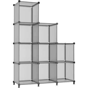 Zimtown 8-Cube DIY Modular Cubby Shelving Storage Organizer, Portable ...