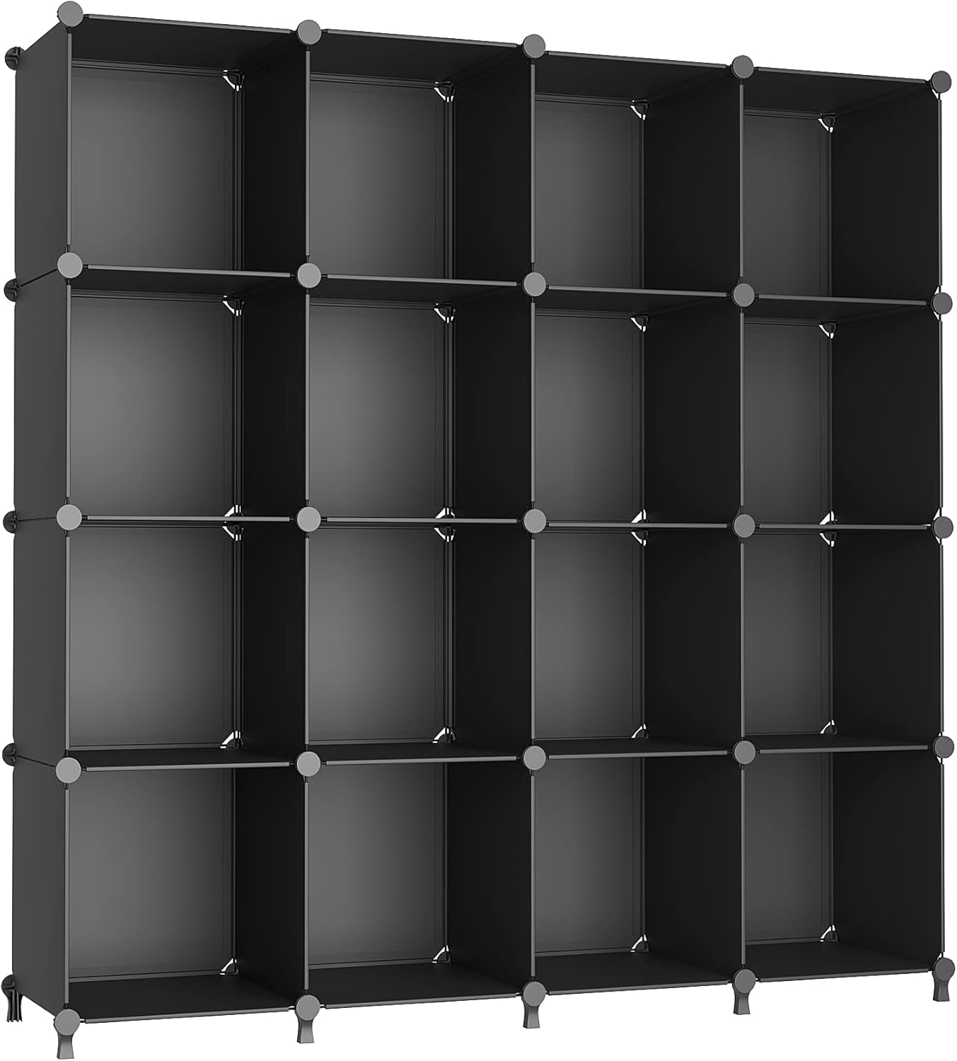 Cube Storage Organizer, 16 Cube Closet Organizer, Stackable Storage ...