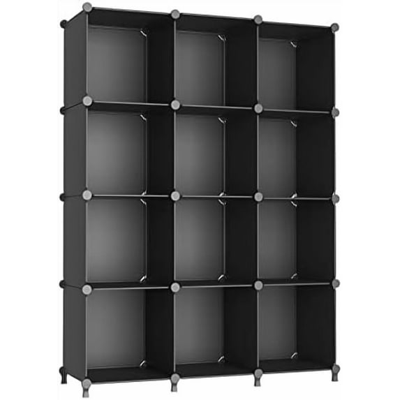 Cube Storage Organizer Closet Storage Shelves DIY Stackable Plastic ...