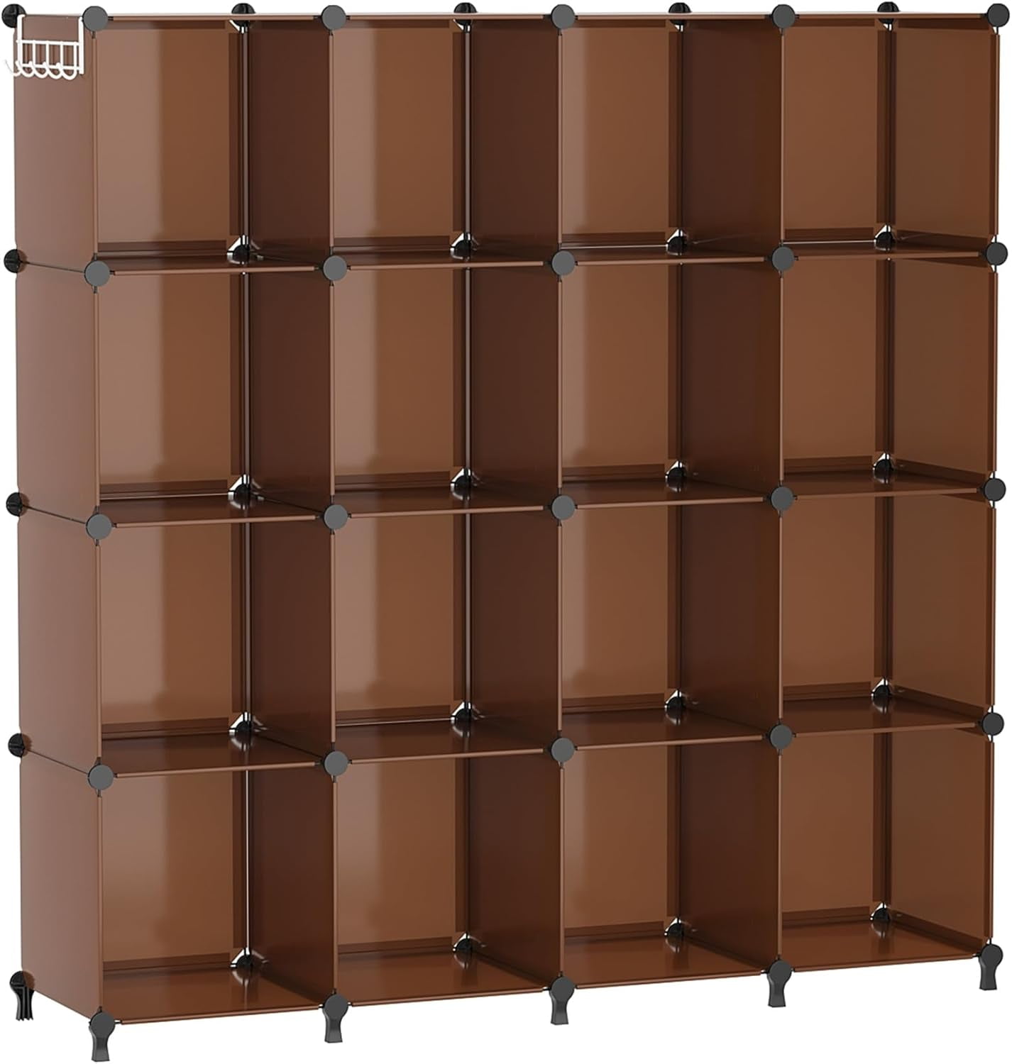 Cube Storage Organizer, Storage Cubes Shelves Bookshelf, 16 Cube Closet ...