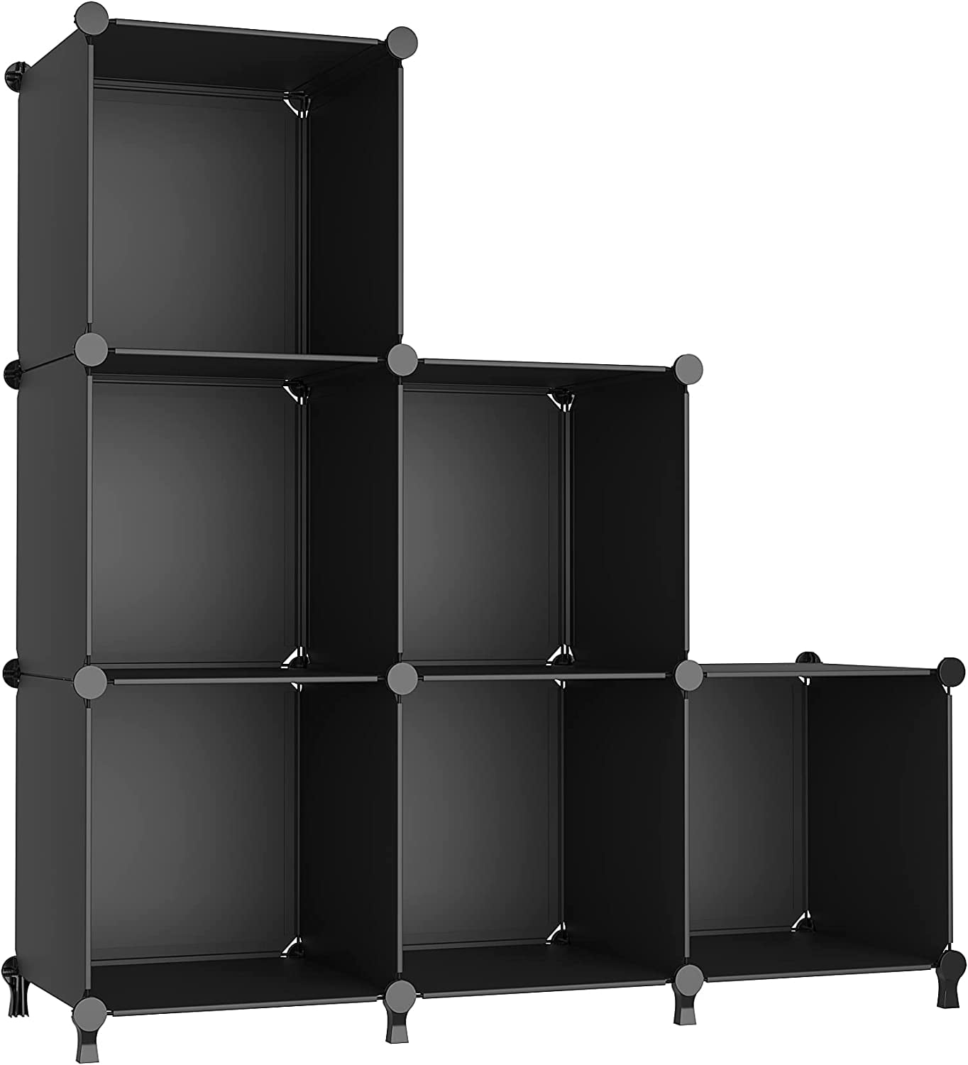 Cube Storage Organizer, Storage Cubes Shelves Bookshelf, 6 Cube Closet ...