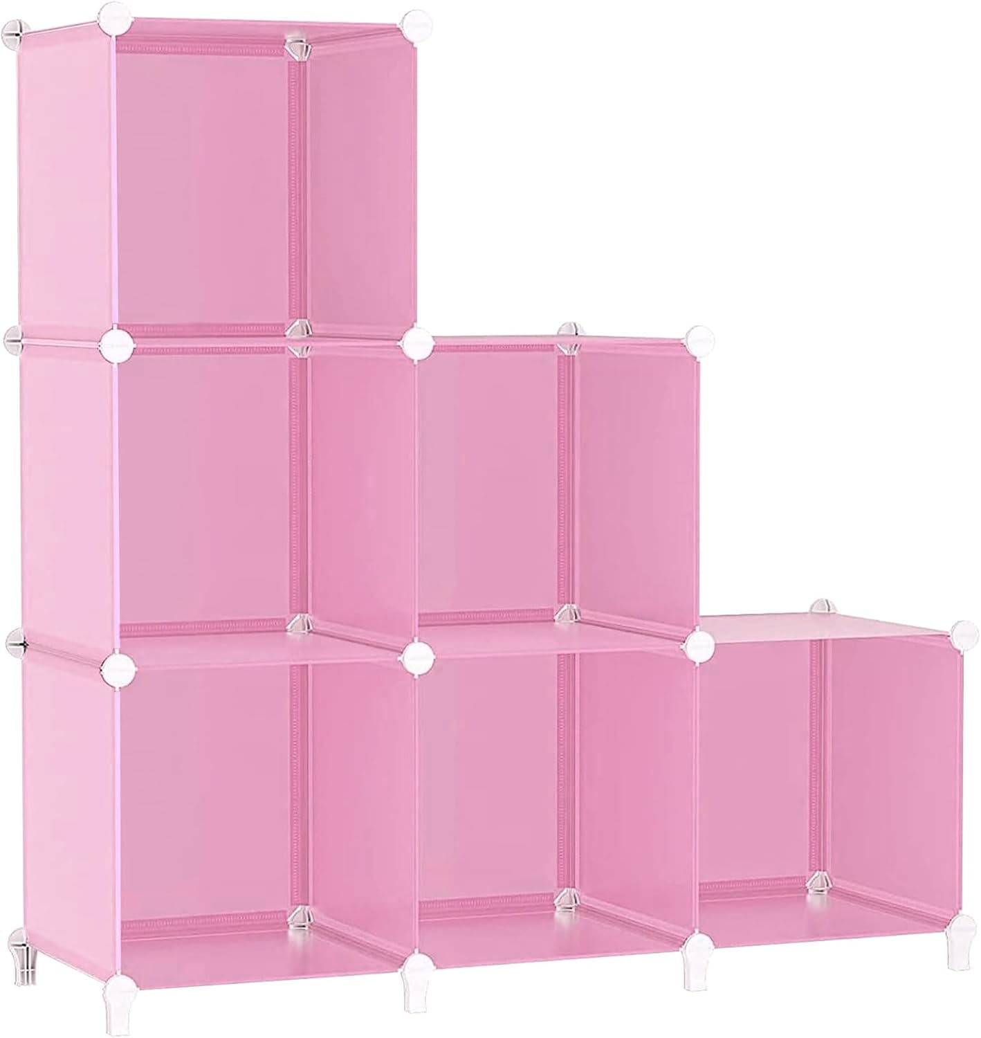 Cube Storage Organizer, Storage Cubes Shelves Bookshelf, 6 Cube Closet ...