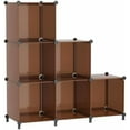 Cube Storage Organizer, Storage Cubes Shelves Bookshelf, 6 Cube Closet ...