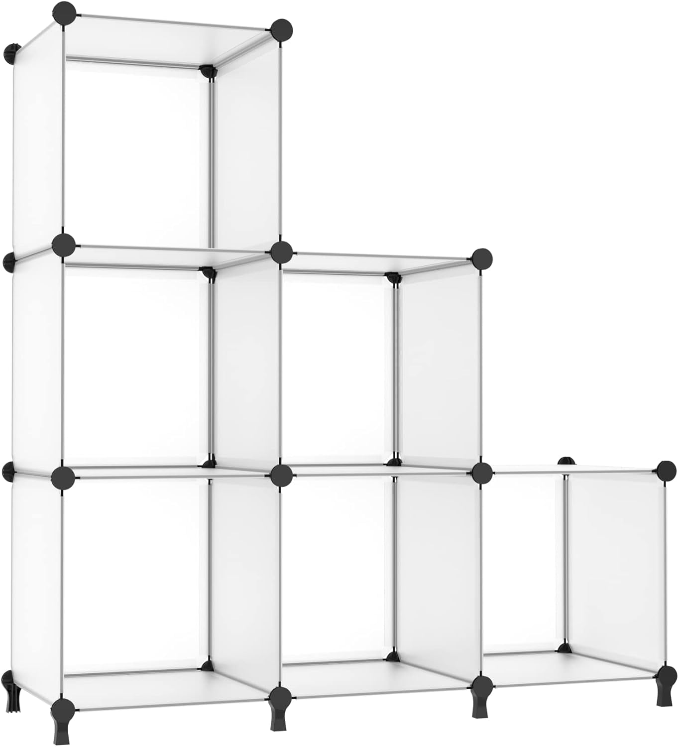 Cube Storage Organizer, Storage Cubes Shelves Bookshelf, 6 Cube Closet ...