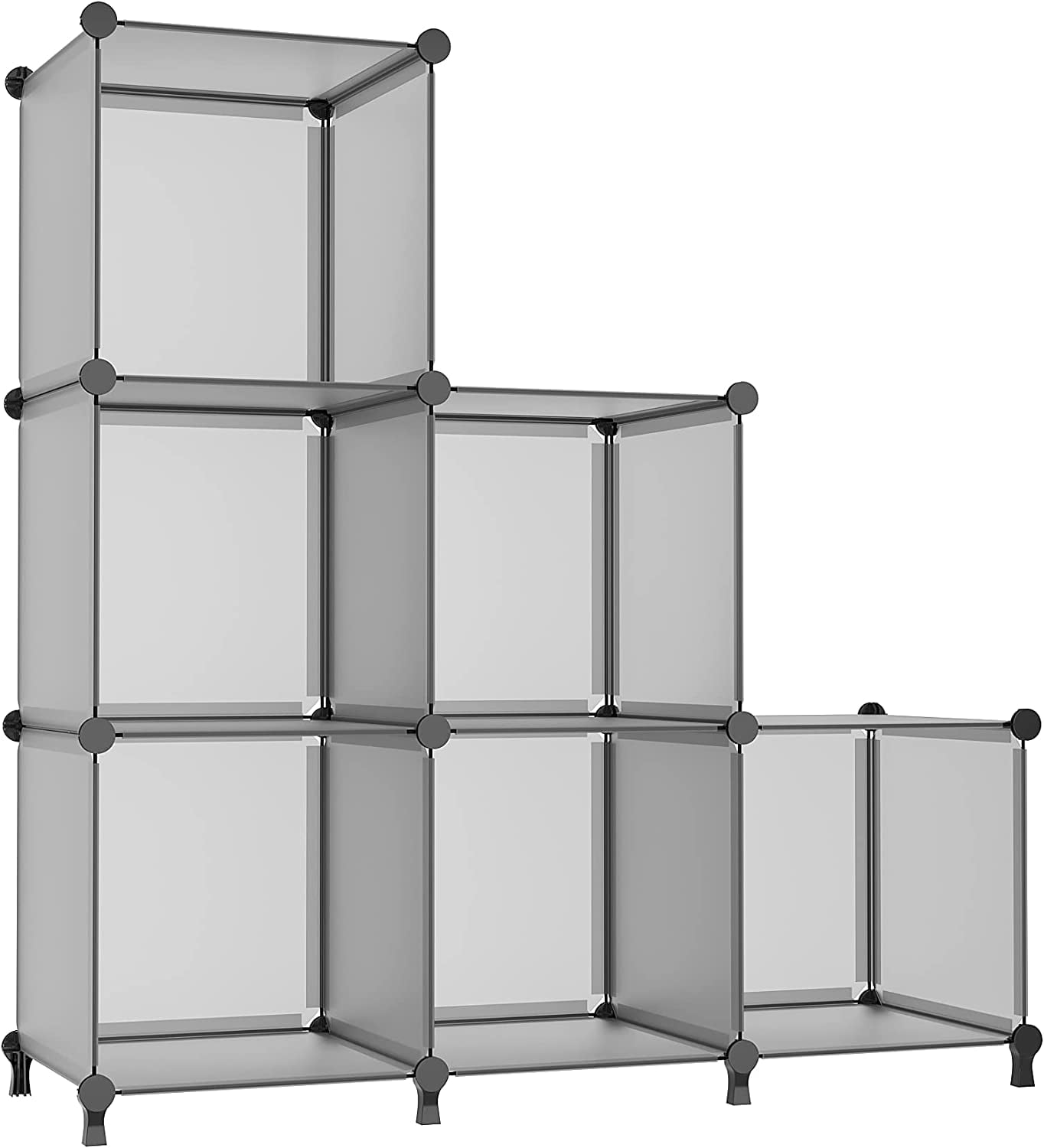 Cube Storage Organizer, Storage Cubes Shelves Bookshelf, 6 Cube Closet ...