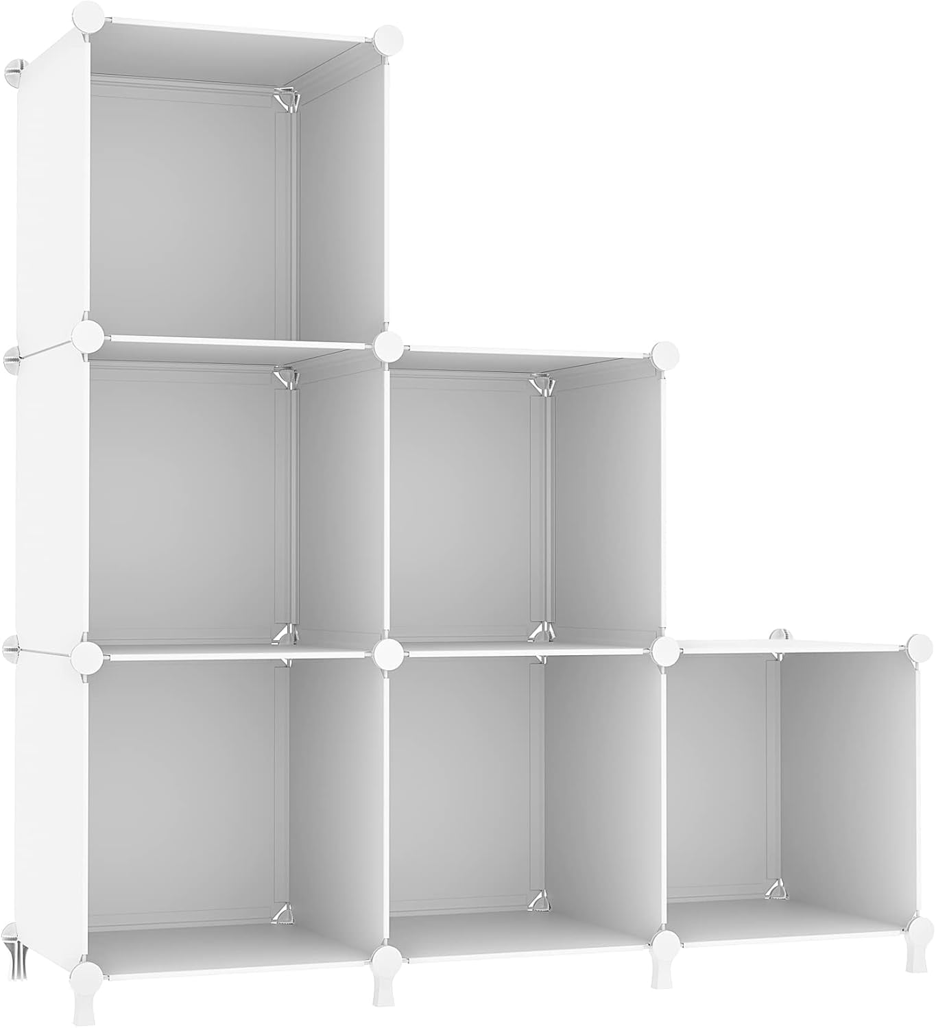 Cube Storage Organizer, Storage Cubes Shelves Bookshelf, 6 Cube Closet ...