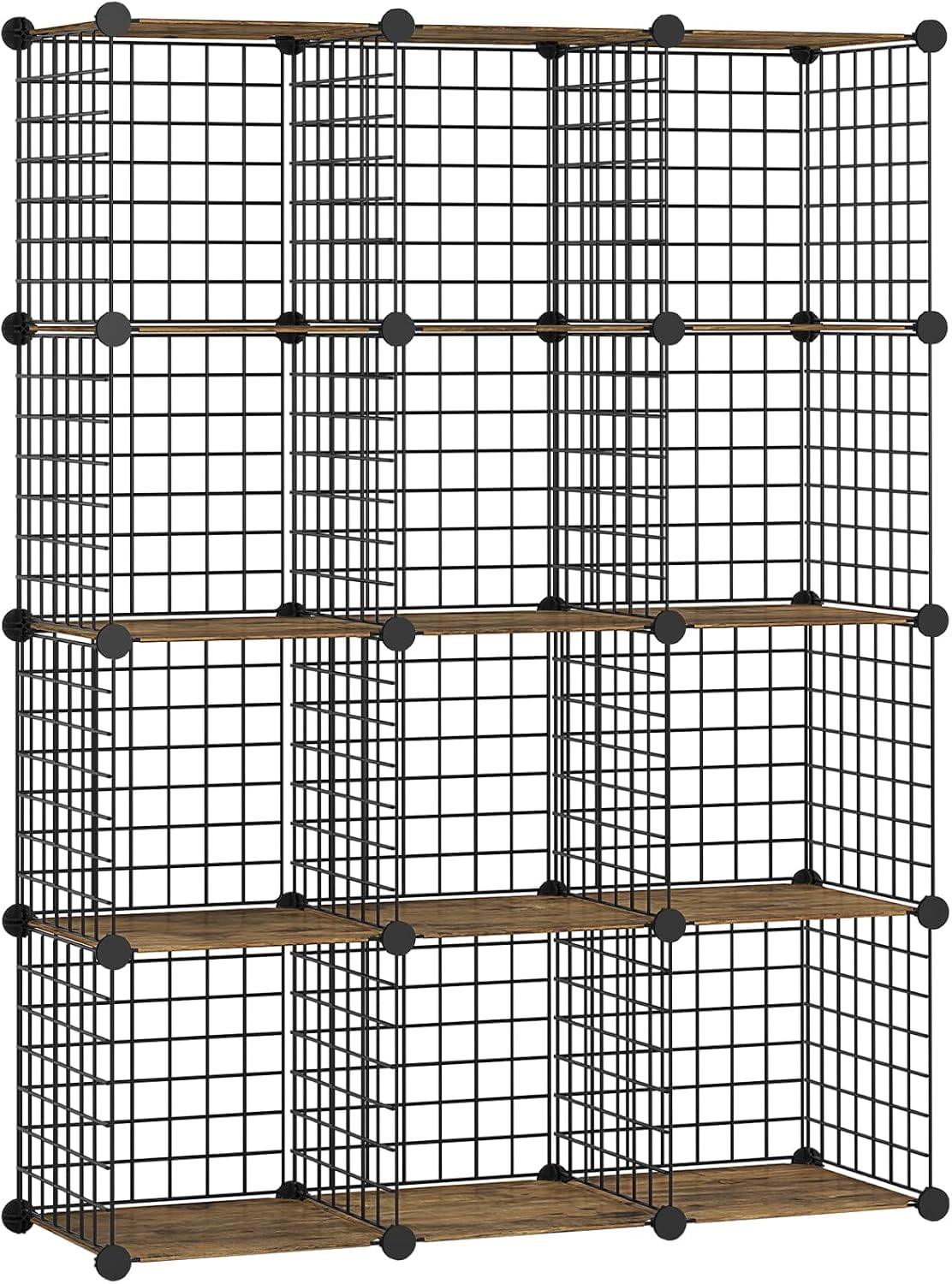Cube Storage Organizer, Wire Cube Storage, 6-Cube Metal Grid Storage ...