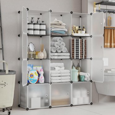 UBesGoo 12 Cubes Modular Portable Closet Wardrobe Clothes Organizer ...