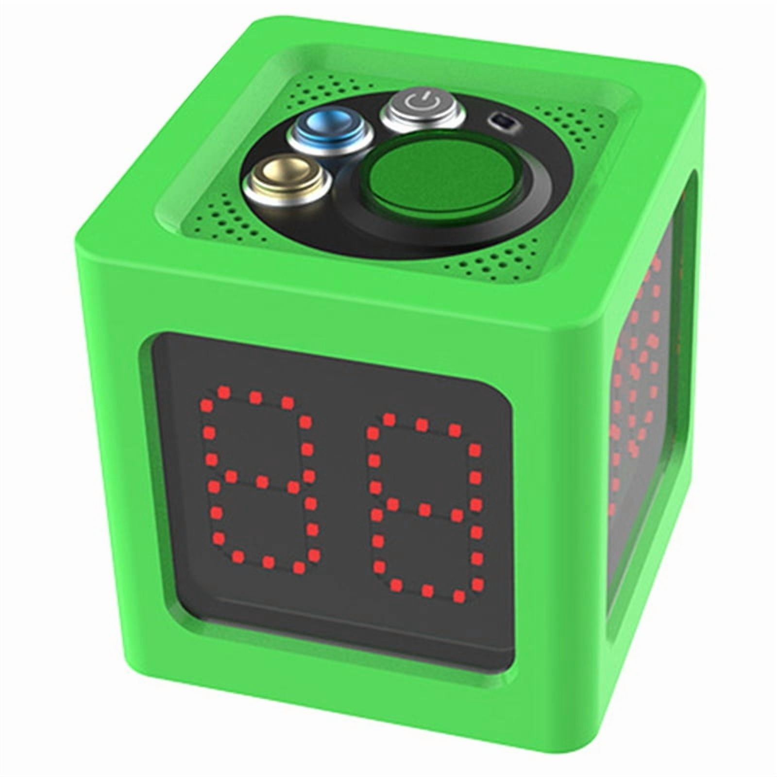 Cube Timer 1.4in 4 Sided Digital Shot Countdown Stopwatch for Chess and ...