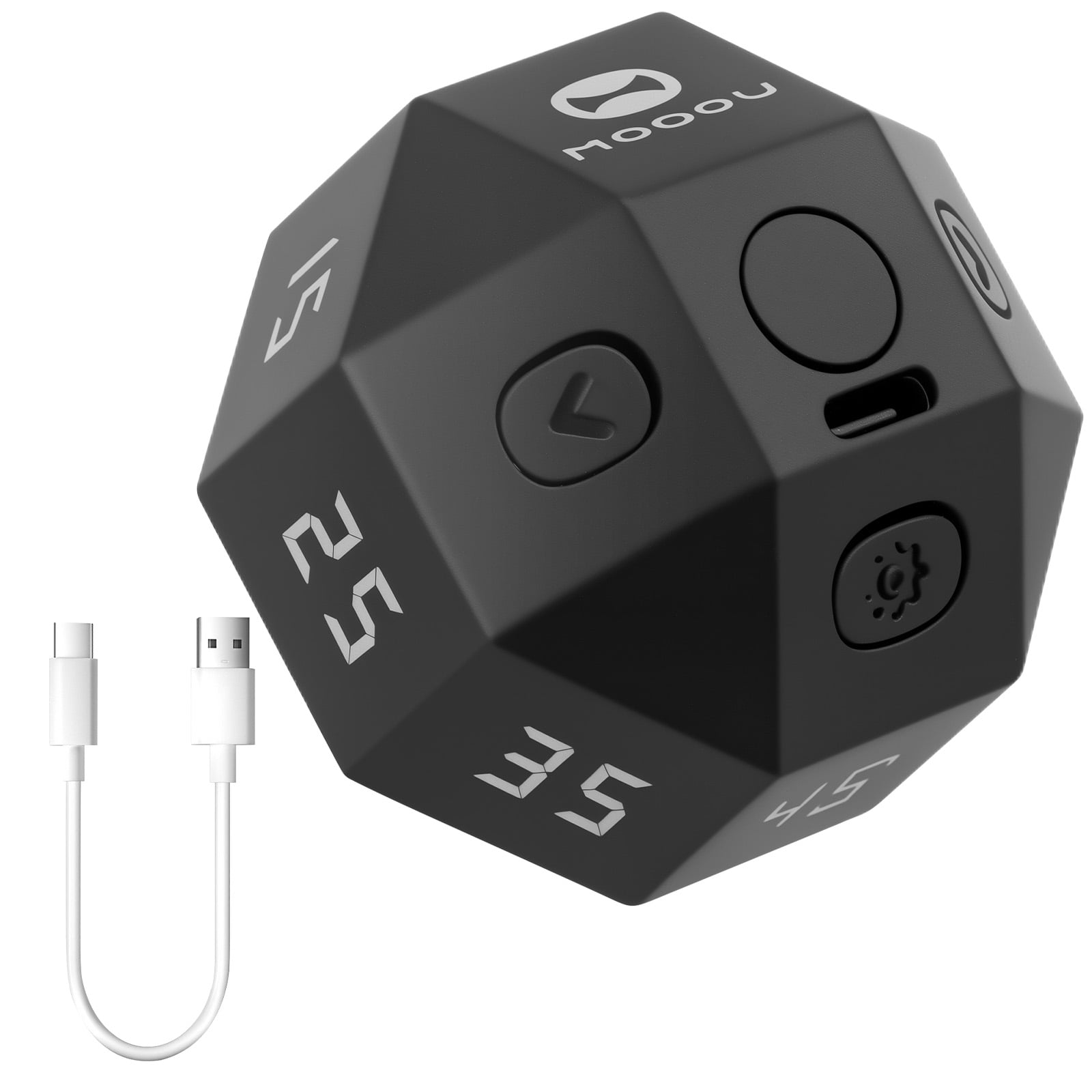 Cube Timer Abs Rotating Pomodoro Timer Time Management Cube With 12 Side Time Module