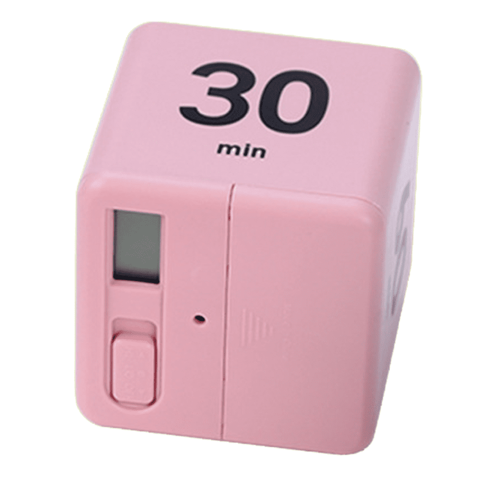 Cube Timers Gravity Sensor Flip Timer Kids Timer Workout Timer and Game Timer for Time - Pink ...