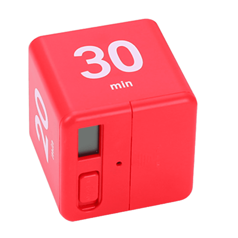 Cube Timers Gravity Sensor Flip Timer Kids Timer Workout Timer and Game Timer for Time - Red ...