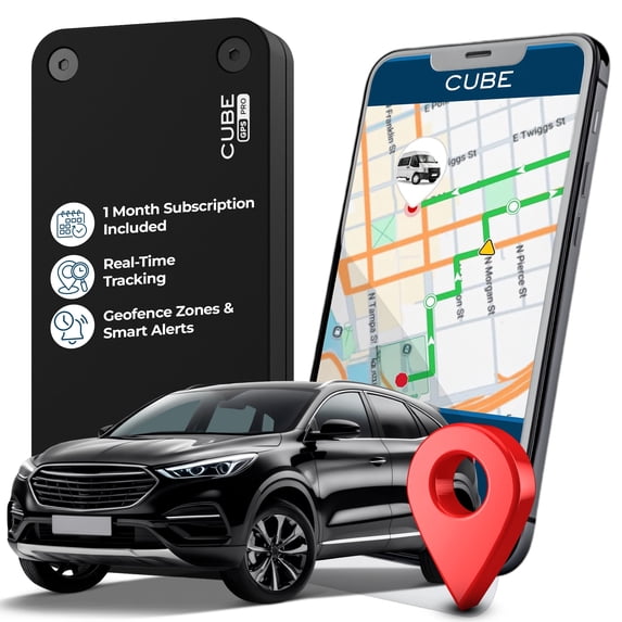 CUBE Magnetic GPS Tracker, 1-Year Battery Life, Waterproof IP67, Geo ...