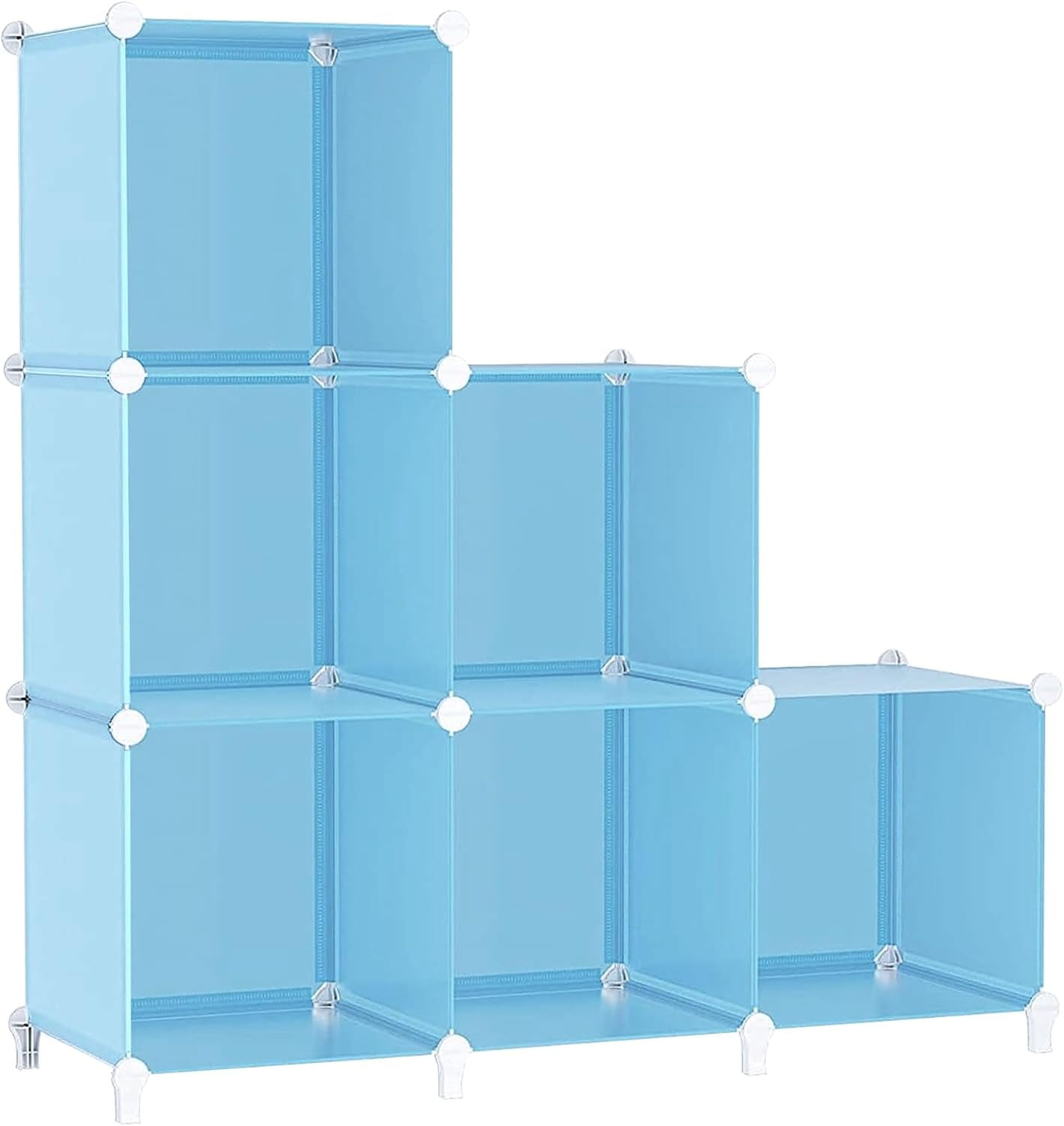 Cube storage rack, storage cube bookshelf, 6-grid wardrobe rack and ...