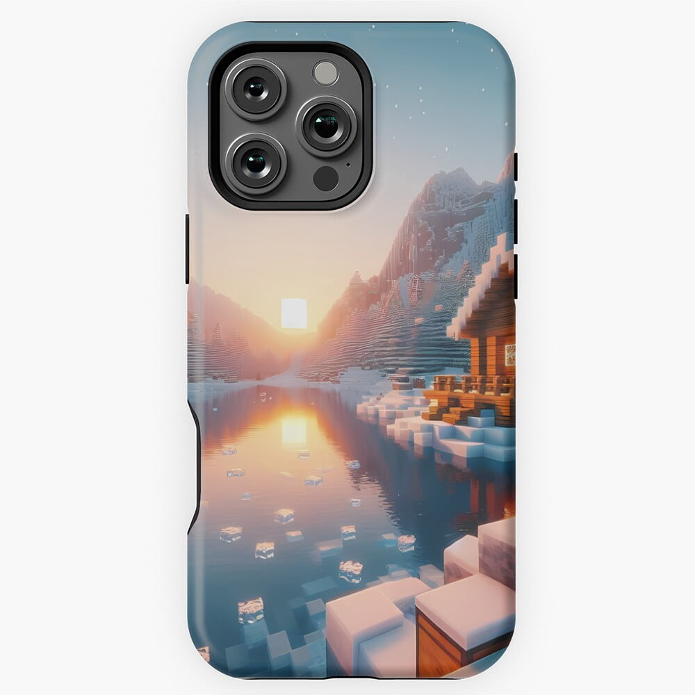Cube sunset Mine story Phone Case for iPhone 16 15 14 13 12 11 Pro Max ...