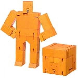 Cubebot Orange - 3d Wooden Brainteaser Puzzle - Walmart.com