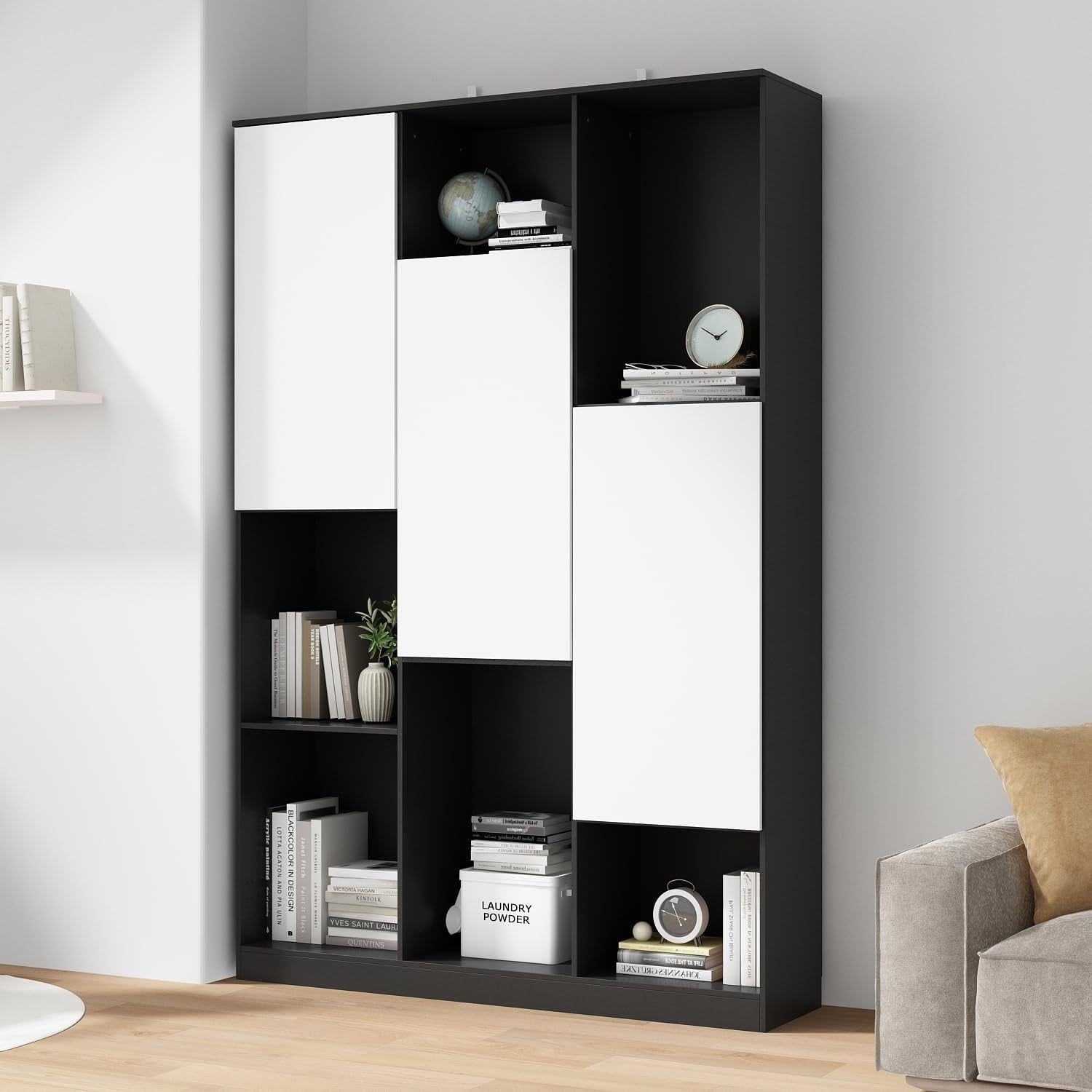 Cubeical Bookshelf Storage Cabinet, Modular Display Cabinet with 12 ...