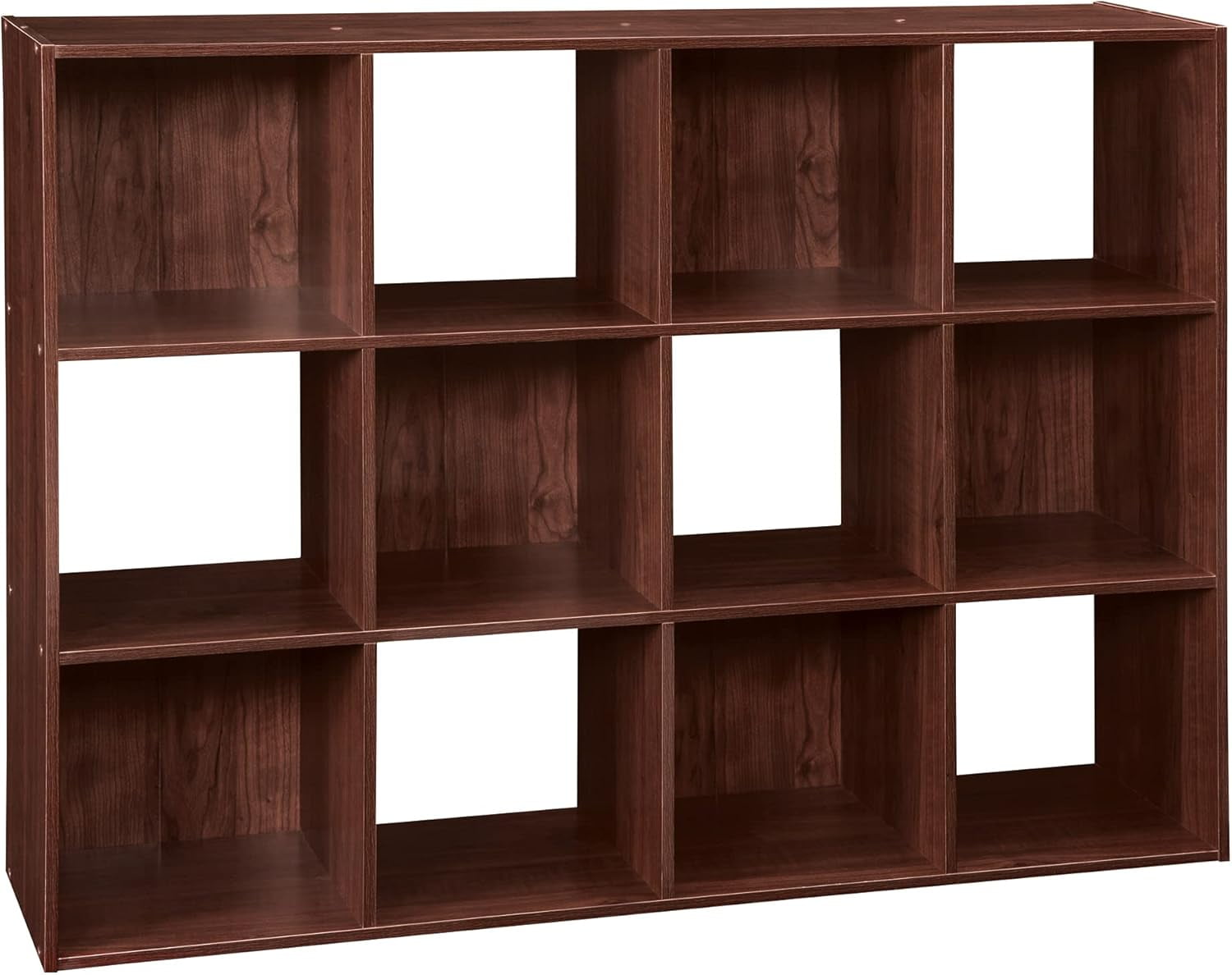 Cubeicals 12 Cube Storage Shelf Organizer Bookshelf, Stackable, Wood ...