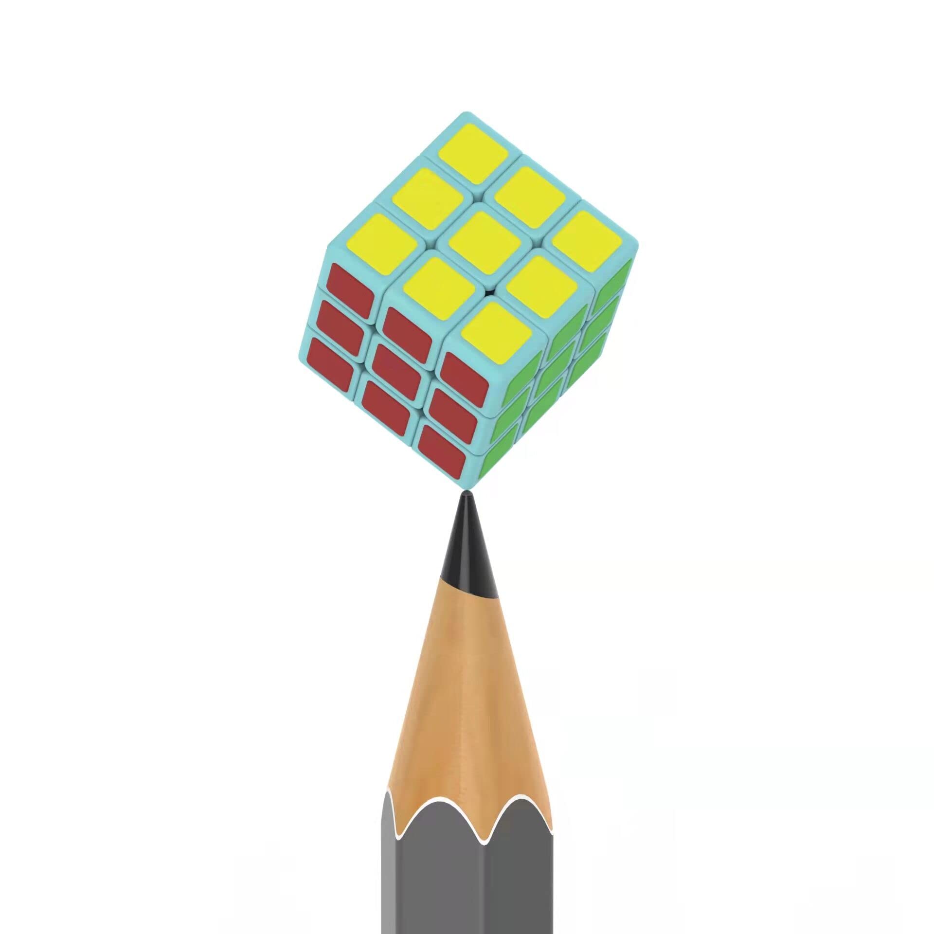 Cuberspeed Smallest Cube lab Mini 3x3 BSL1 1.0cm Blue Speed Cube Mini ...