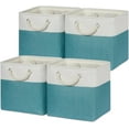 Cubes Storage Baskets 11 Inch Cube Storage Bins 4 Pack Fabric Baskets ...