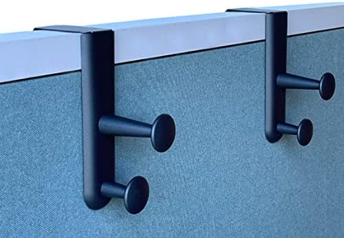 Cubi- CWH03-2P Over-The-Panel Cubicle Partition Wall Garment Hanger ...
