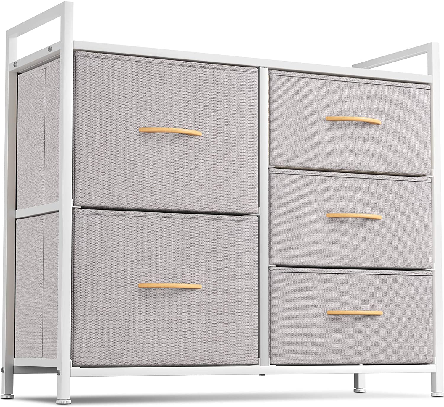 Furniture of America Damien Rustic 5-Drawer Chest, Brown Cherry ...