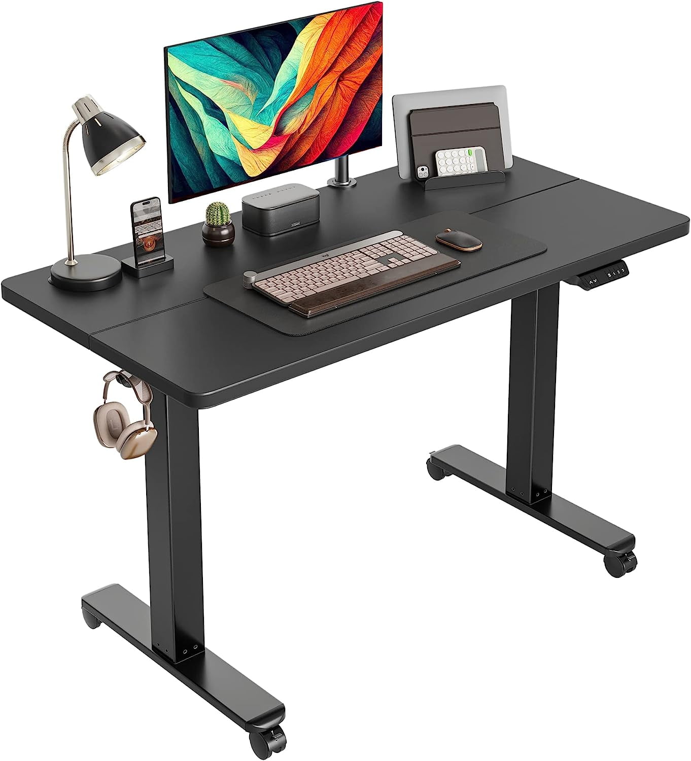 CubiCubi Electric Standing Desk, 48 x 24 Inches Height Adjustable Sit ...