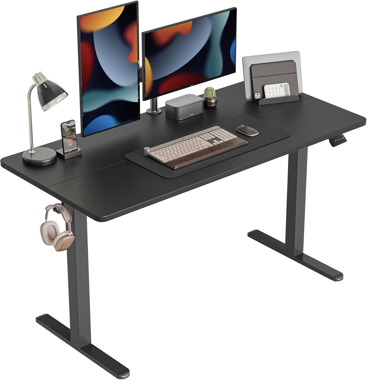 CubiCubi Electric Standing Desk, 63 x 24 Inches Height Adjustable Sit ...