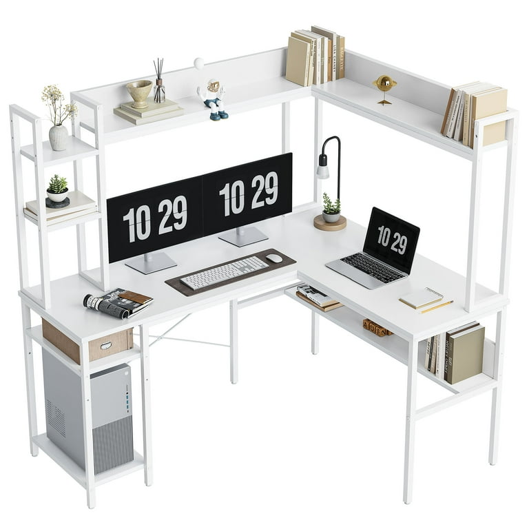 60 inch computer desk with hutch store