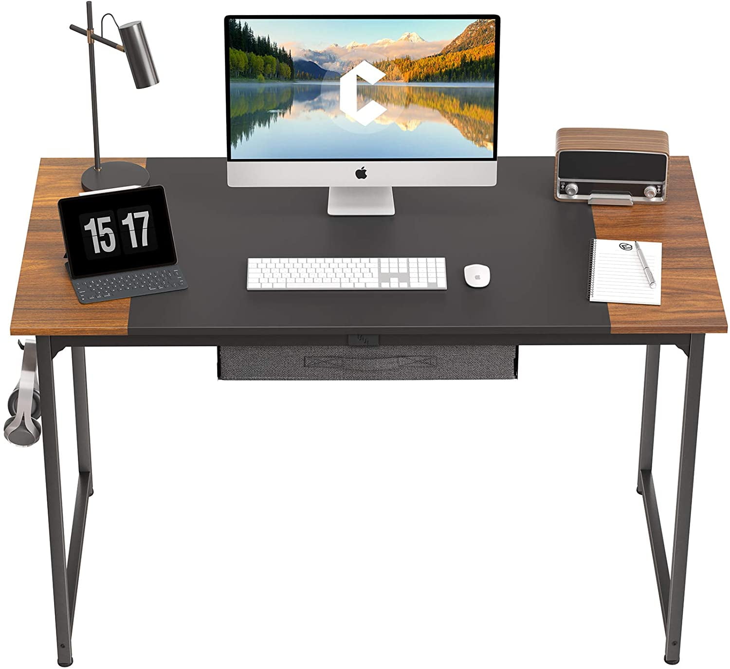CubiCubi Modern Computer Desk with Drawer , Sturdy Office Desk for Home ...